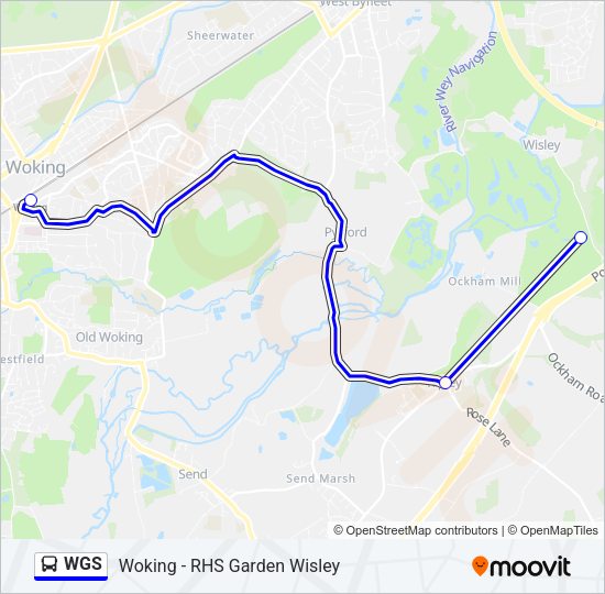 wgs Route: Schedules, Stops & Maps - Woking (Updated)