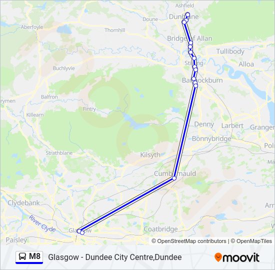 M8 Route: Schedules, Stops & Maps - Glasgow (Updated)