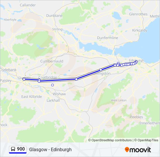 900 Route: Schedules, Stops & Maps - Edinburgh (Updated)