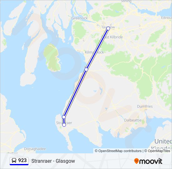 923 Route: Schedules, Stops & Maps - Glasgow (Updated)