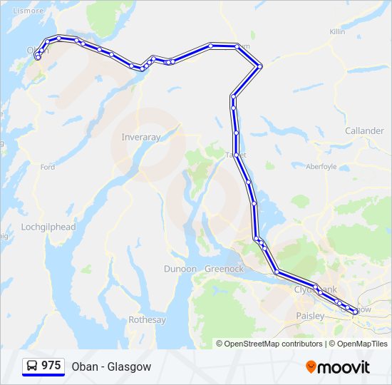975 Route: Schedules, Stops & Maps - Glasgow (Updated)