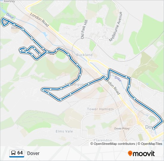 64 Route: Schedules, Stops & Maps - Dover (Updated)