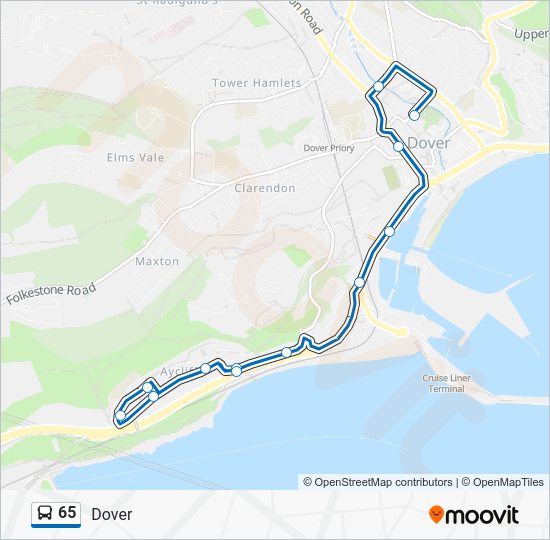 65 Route: Schedules, Stops & Maps - Dover (Updated)