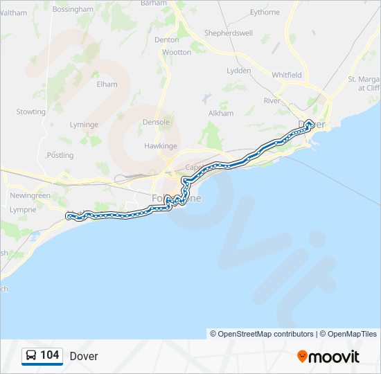 104 Route: Schedules, Stops & Maps - Dover (Updated)