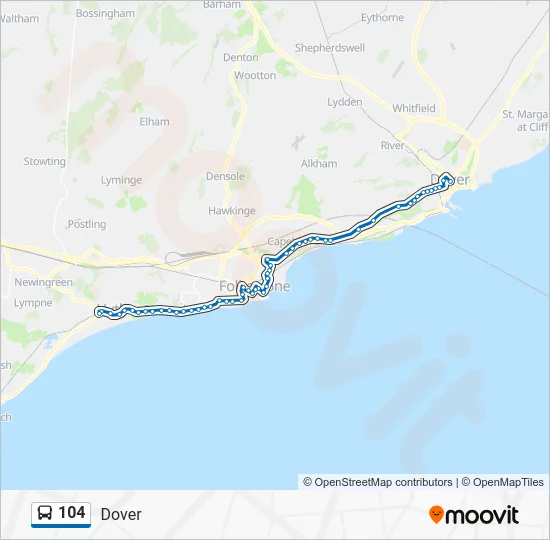 104 Route: Schedules, Stops & Maps - Dover (Updated)