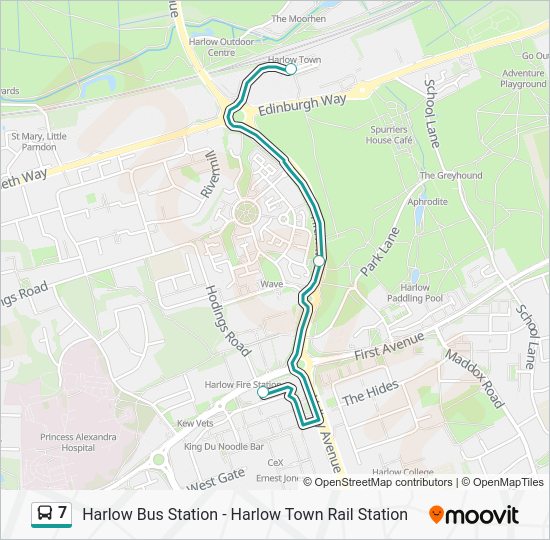7 Route: Schedules, Stops & Maps - Harlow (Updated)