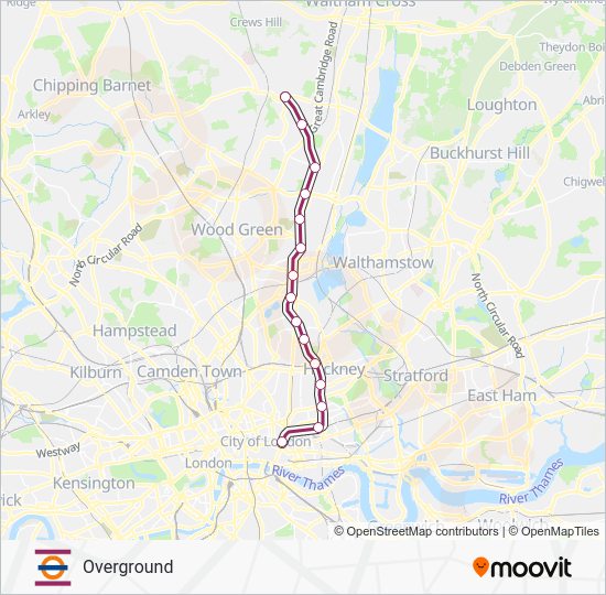WEAVER LINE Route: Schedules, Stops & Maps - Enfield Town (Updated)