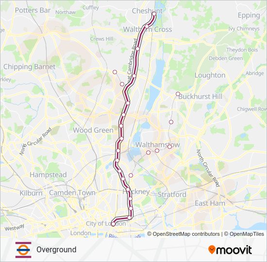 WEAVER LINE Route: Schedules, Stops & Maps - London Liverpool Street ...