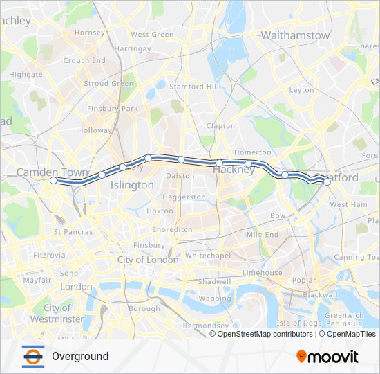 MILDMAY LINE Route: Schedules, Stops & Maps - Camden Road (Updated)