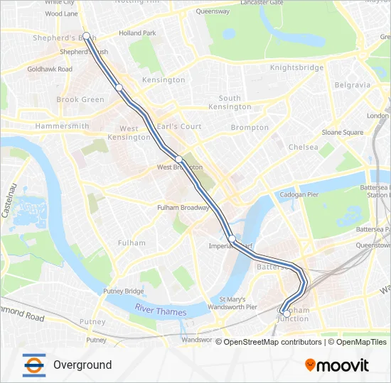 MILDMAY LINE Route: Schedules, Stops & Maps - Shepherds Bush (Updated)