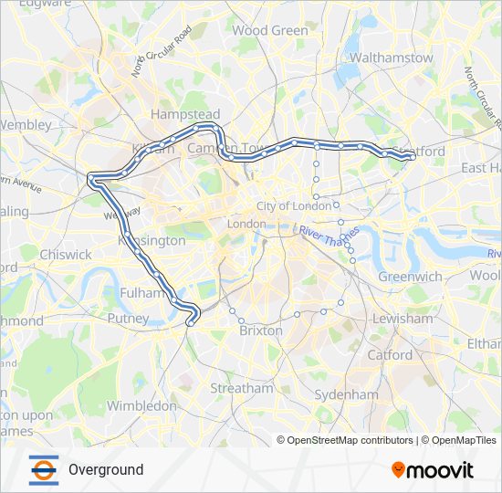 MILDMAY LINE Route: Schedules, Stops & Maps - Clapham Junction (Updated)