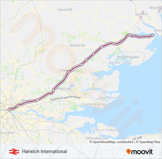 weaver line Route: Schedules, Stops & Maps - Harwich International ...