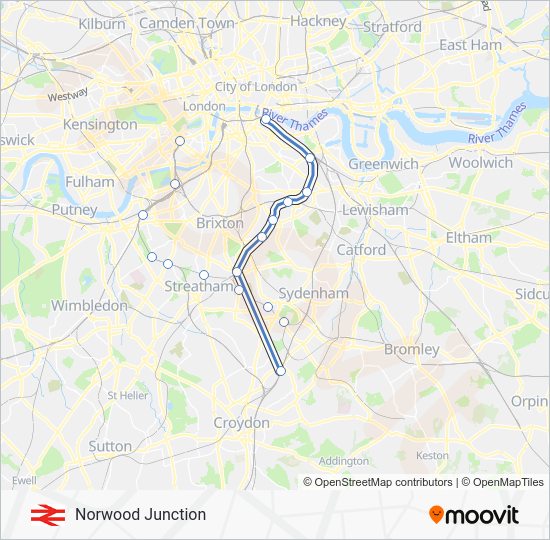 MILDMAY LINE Route: Schedules, Stops & Maps - Norwood Junction (Updated)