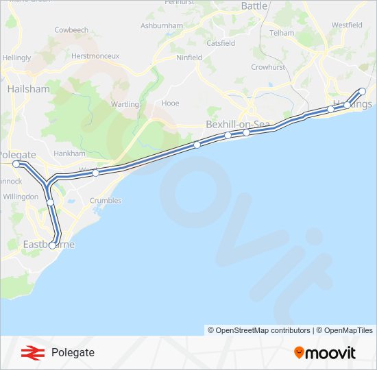 mildmay line Route: Schedules, Stops & Maps - Polegate (Updated)