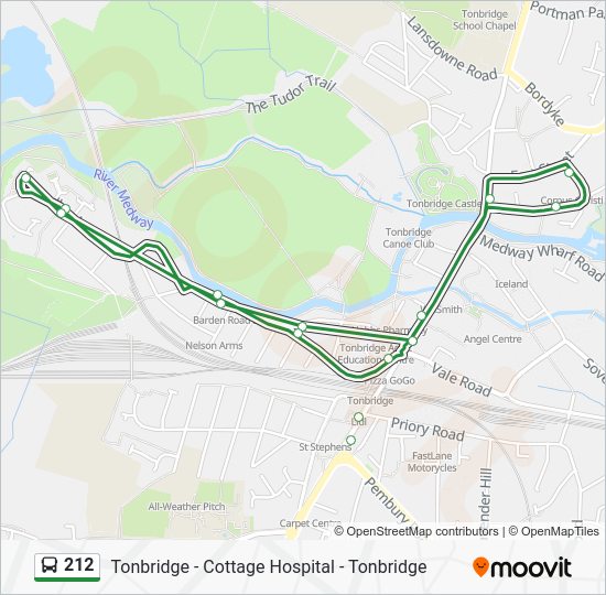 212 Route: Schedules, Stops & Maps - Tonbridge (Updated)