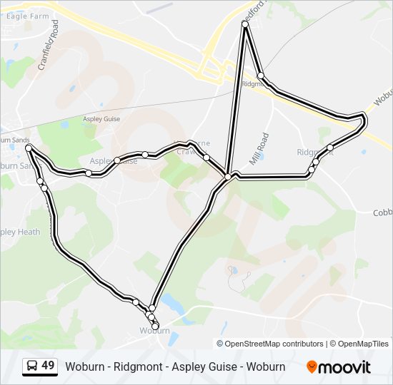 49 Route: Schedules, Stops & Maps - Woburn (Updated)