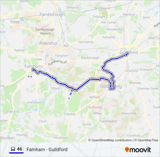 46 Route: Schedules, Stops & Maps - Farnham (Updated)