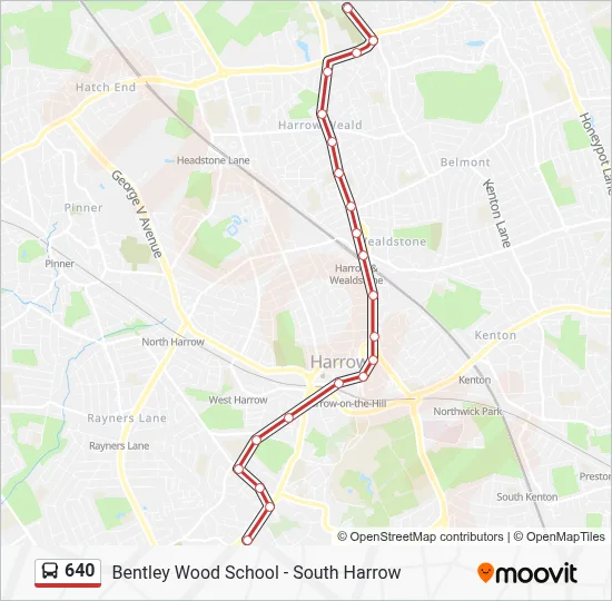 640 Route: Schedules, Stops & Maps - South Harrow (Updated)