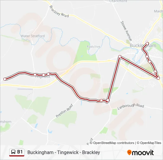 B1 Route: Schedules, Stops & Maps - Buckingham (Updated)