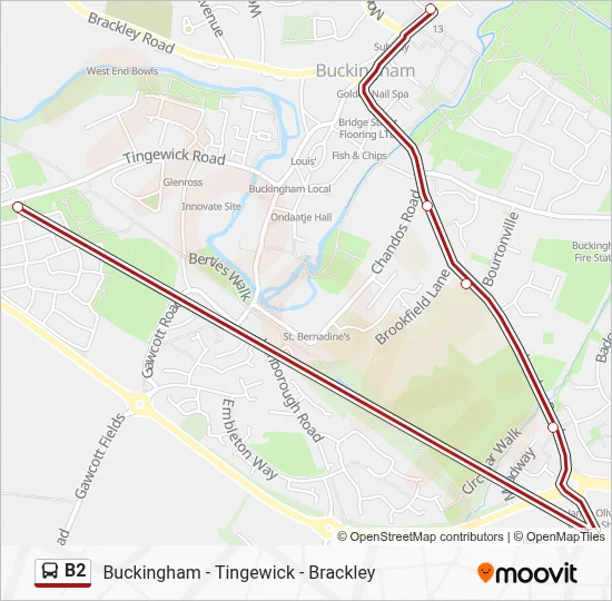 B2 Route: Schedules, Stops & Maps - Buckingham (Updated)