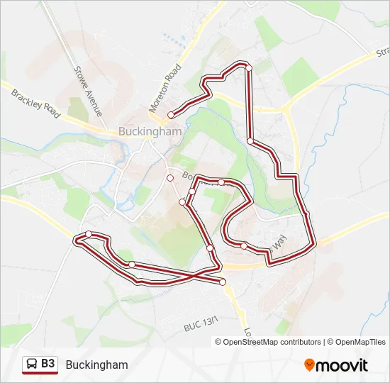 B3 Route: Schedules, Stops & Maps - Buckingham (Updated)