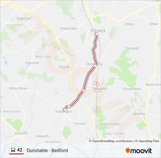 42 Route: Schedules, Stops & Maps - Flitwick (Updated)