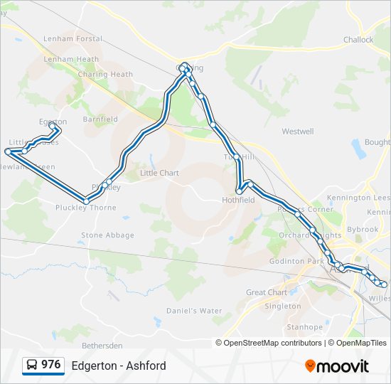 976 Route: Schedules, Stops & Maps - Egerton (Updated)