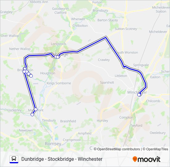 winchester Route: Schedules, Stops & Maps - Dunbridge (Updated)