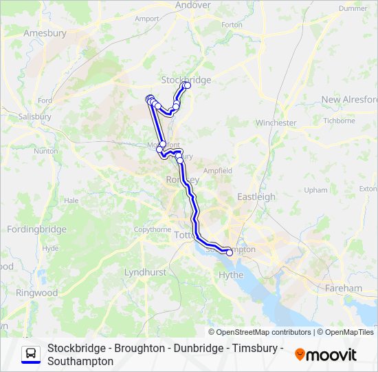 SOUTHAMPTON Route: Schedules, Stops & Maps - Stockbridge (Updated)