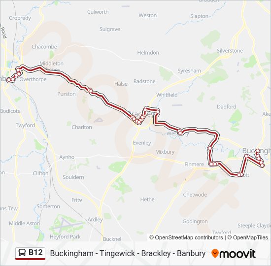 b12 Route: Schedules, Stops & Maps - Buckingham (Updated)