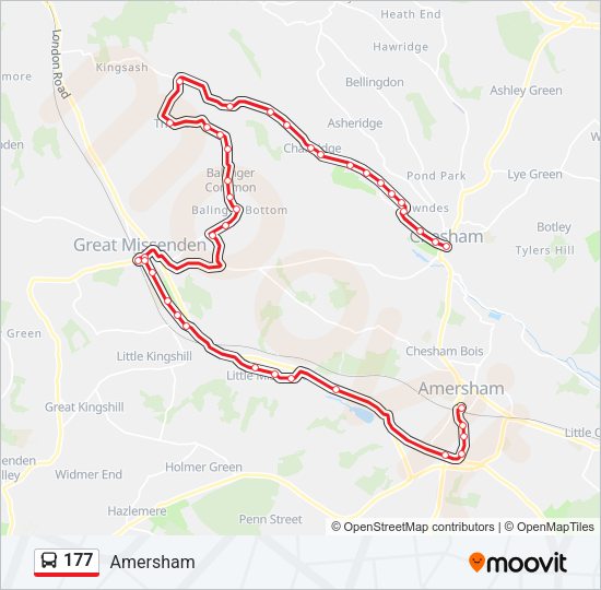 177 Route: Schedules, Stops & Maps - Amersham (Updated)