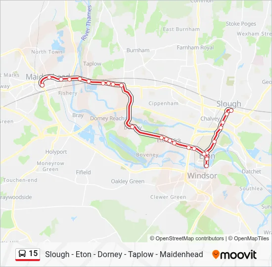 15 Route: Schedules, Stops & Maps - Maidenhead (Updated)