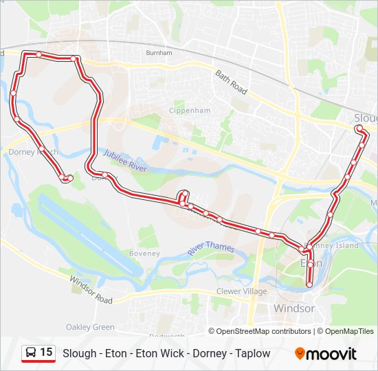 15 Route: Schedules, Stops & Maps - Slough Town Centre (Updated)