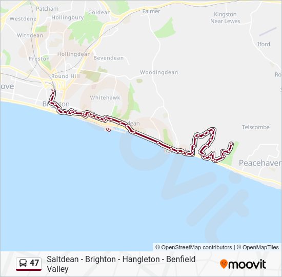 47 Route: Schedules, Stops & Maps - Brighton (Updated)