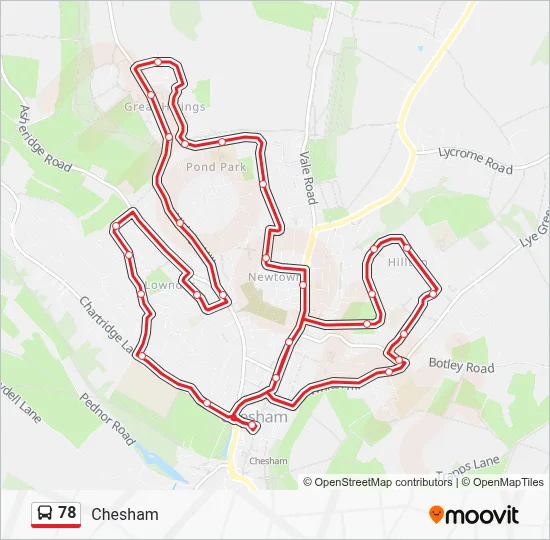 78 Route: Schedules, Stops & Maps - Chesham (Updated)