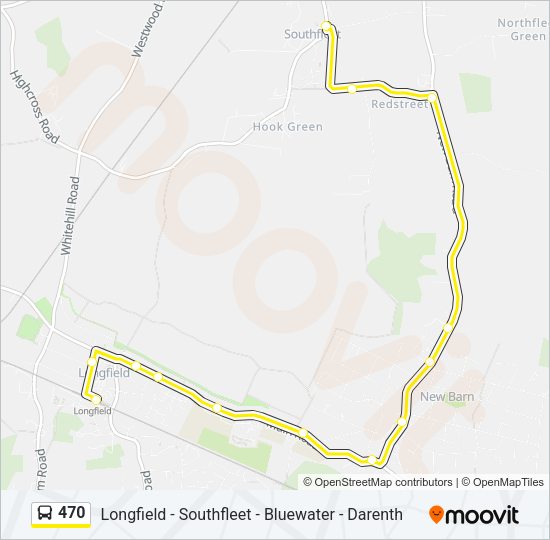 470 Route: Schedules, Stops & Maps - Southfleet (Updated)