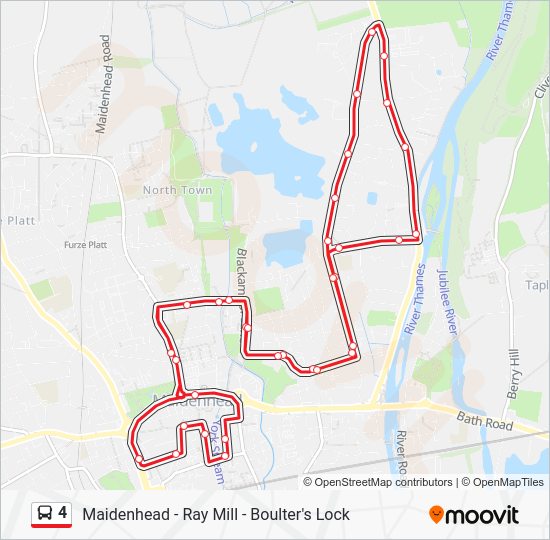 4 Route: Schedules, Stops & Maps - (Updated)