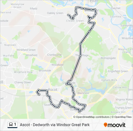 1 Route: Schedules, Stops & Maps - Dedworth (Updated)
