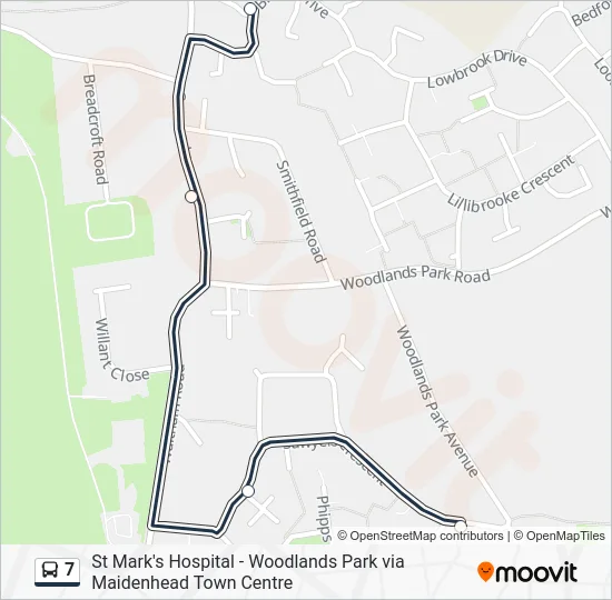 7 Route: Schedules, Stops & Maps - Woodlands Park (Updated)