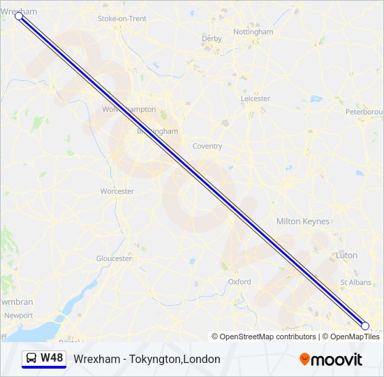w48 Route: Schedules, Stops & Maps - Tokyngton (Updated)