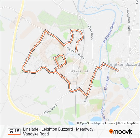 L5 Route: Schedules, Stops & Maps - Linslade (Updated)