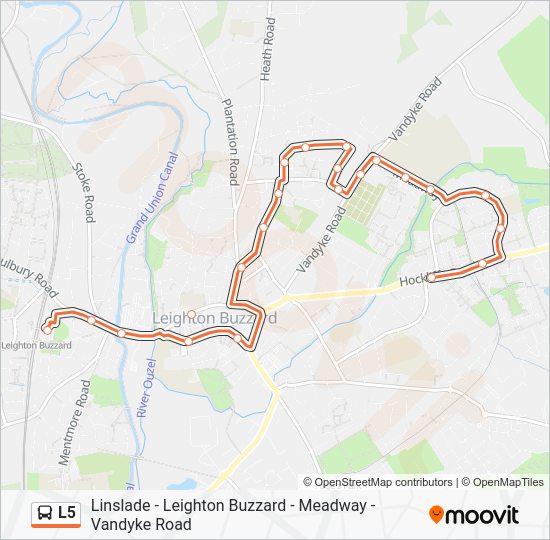 L5 Route: Schedules, Stops & Maps - Leighton Buzzard (Updated)