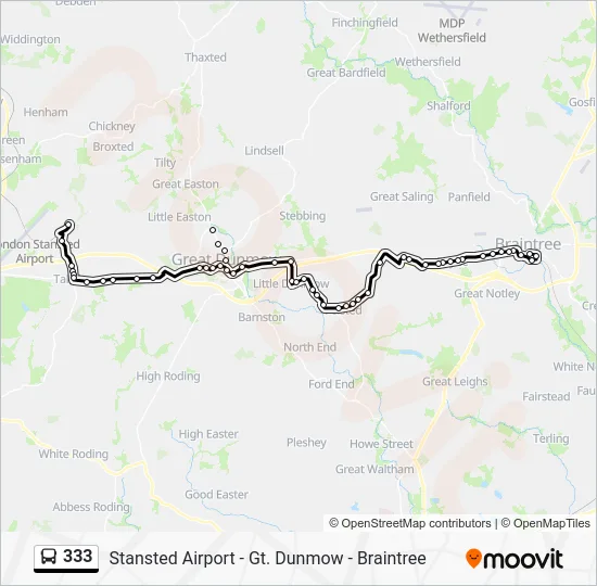 333 Route: Schedules, Stops & Maps - Stansted Airport (Updated)