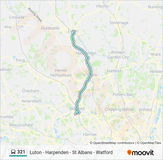 321 Route: Schedules, Stops & Maps - Luton Town Centre (Updated)