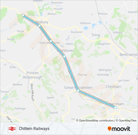 chiltern railways Route: Schedules, Stops & Maps - Amersham (Updated)