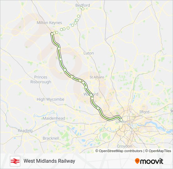 west midlands railway Route: Schedules, Stops & Maps - Bletchley (Updated)