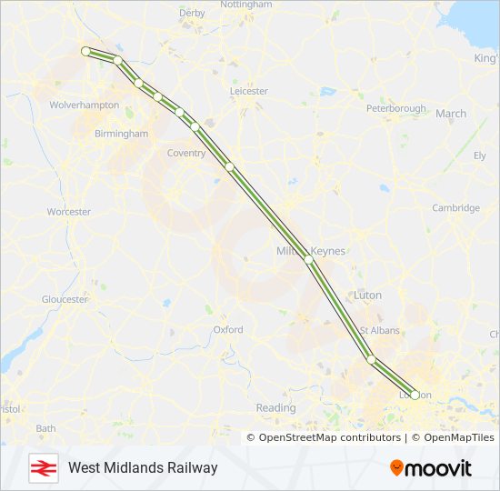 west midlands railway Route: Schedules, Stops & Maps - Stafford (Updated)