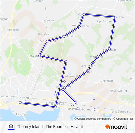 BOURNE COMMUNITY BUS Route: Schedules, Stops & Maps - Havant (Updated)