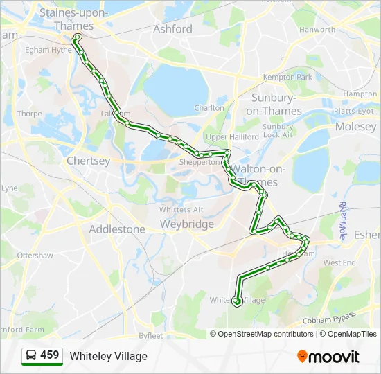459 Route: Schedules, Stops & Maps - Whiteley Village (Updated)