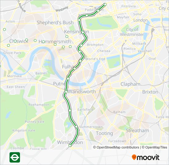 DISTRICT Route: Schedules, Stops & Maps - Edgware Road (Updated)